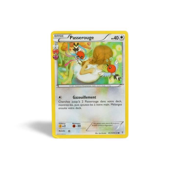 Carte Pokémon RC25 Passerouge 40 PV Rayonnement NEUF FR - Cdiscount ...