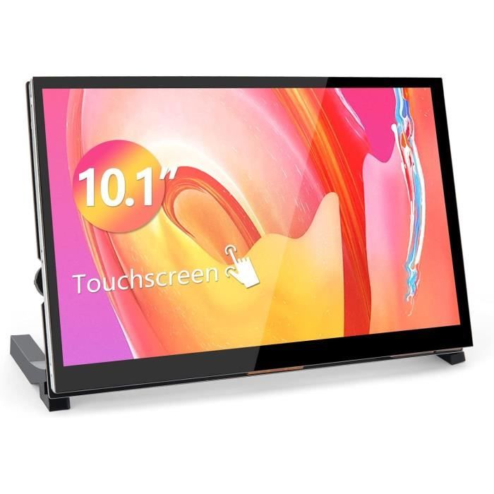 Raspberry Pi 4 Écran Tactile, 10,1 Pouces Moniteur Tactile Portable 1024X600 Ips Avec Double Usb ...
