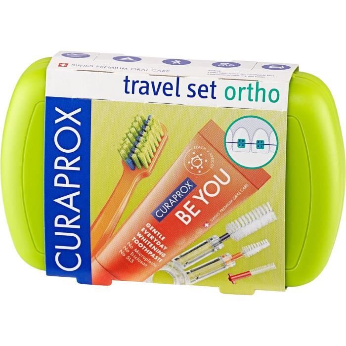 Travel Set Ortho Green, Travel Toothbrush, Interdental Brush ...
