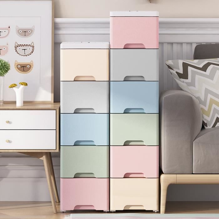 Tour de Rangement Plastique, Casier de Rangement, Boîtes de Rangement ...