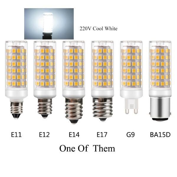 AMPOULE LED,220V Cool White-G9--Ampoule LED G9 E11 E12 E14 E17 BA15D 9W DC 110V 220V 2835 ...