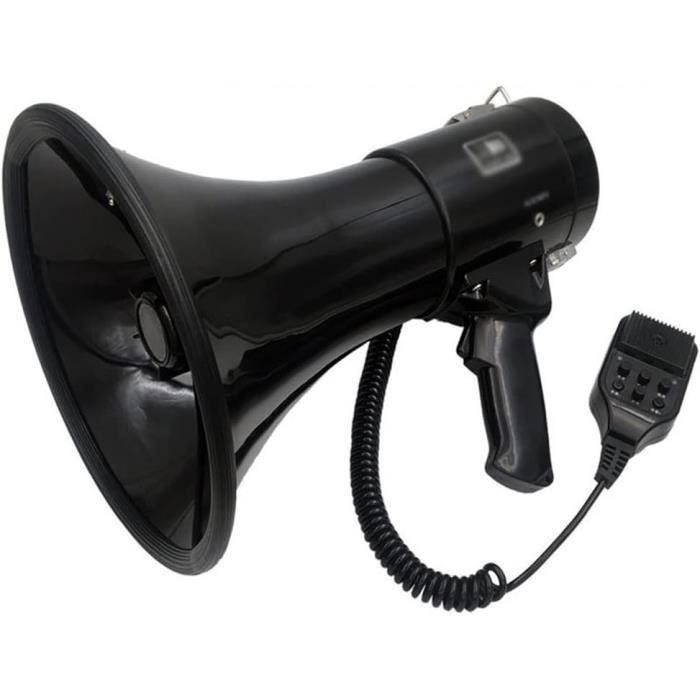 Haut-parleur mégaphone portable Bullhorn - 123 - Noir - Filaire ...