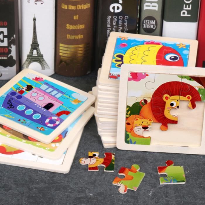 Shui Mu - Jouet en bois 3D Montessori pour enfants, Matériaux éducatifs ...