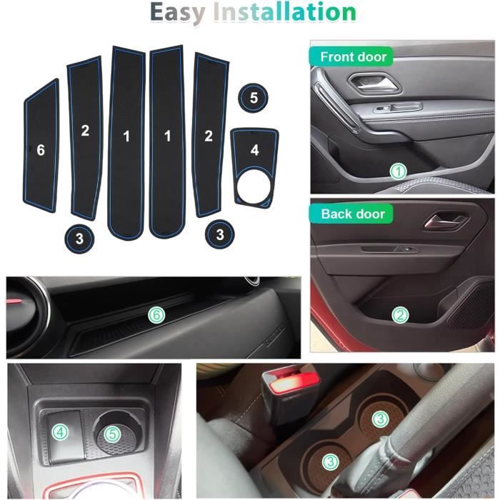 Renaul-T-Dacia Duster 2 Facelift 2022 2023 2024 Tapis Antidérapant En Caoutchouc, Duster 2023 ...