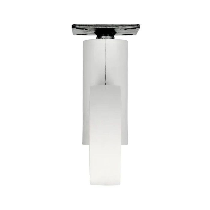 Roulette pivotante rotola blanche, 47x47 mm, D. 65 x H.109 mm, entraxe ...