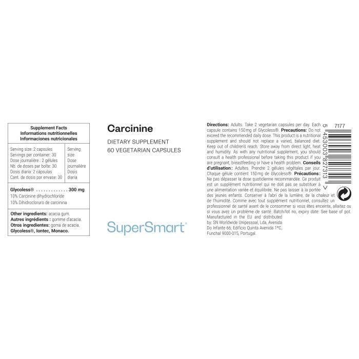 Carcinine - Anti-âge - Complément Alimentaire - SuperSmart - Cdiscount ...