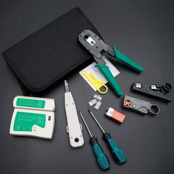 Testeur de Network Réseau Cable - Kit d'Outils Réseau 12 pièces - pour ...