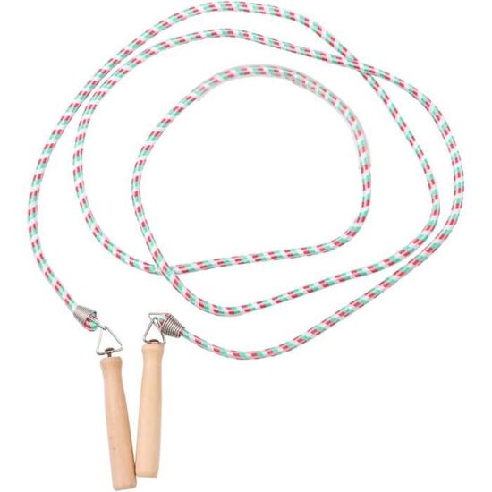 Indoor Cotton Braided Jumping Rope Wooden Handle Skipping Rope For Men ...