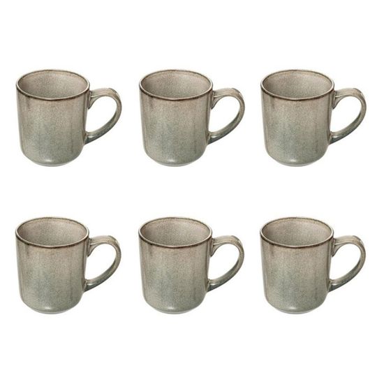 Lot de 6 Mugs "Terre Inconnue" 42cl Vert - Cdiscount Maison