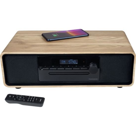 Micro-chaîne Bluetooth - THOMSON - Noir - Radio FM/CD/MP3/USB/Induction ...