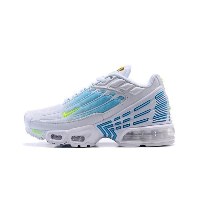 Baskets TN+3 Plus Enfant Chaussures Entraînement de Sport Blanc Bleu ...