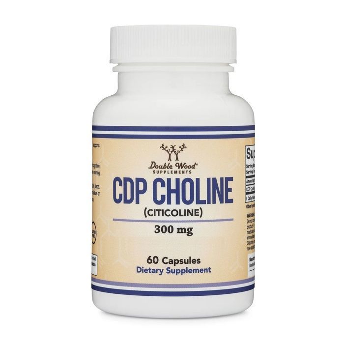 Double Wood Citicoline | CDP Choline | 60 gélules | 300 mg par gélule | Supplément de choline ...