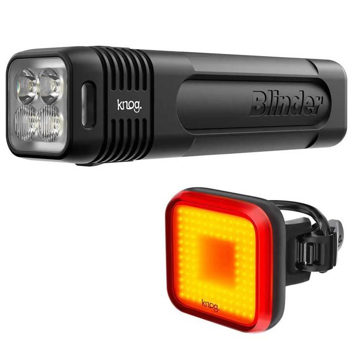 Ensemble d'éclairage USB - Knog - Blinder 600/Square 100 - 600 lumens ...
