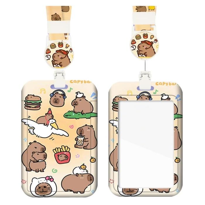 Capybara Porte Badge, Porte Badge de Carte d'Identification, avec ...
