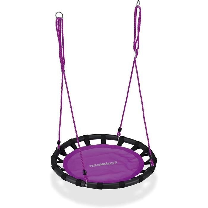Balançoire Ronde Suspendue, Lilas[q205] - Cdiscount Jeux - Jouets