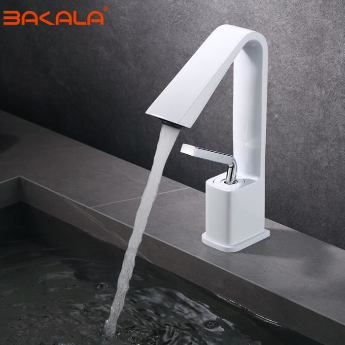 Robinet - Blanc - 2023011 - Chaud et Froid - Laiton - Évier en Cuivre ...