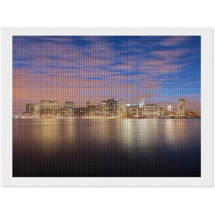 Kits De Peinture Diamant 5D Downtown New York Brooklyn Usa Blanc-C-130 ...