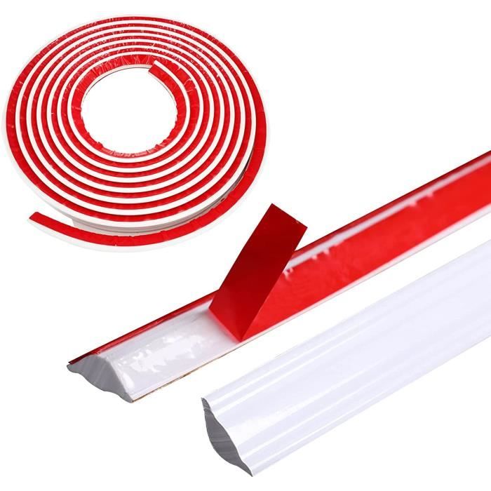 Garniture quadrant en TPE, plinthe flexible autocollante, plinthe de ...