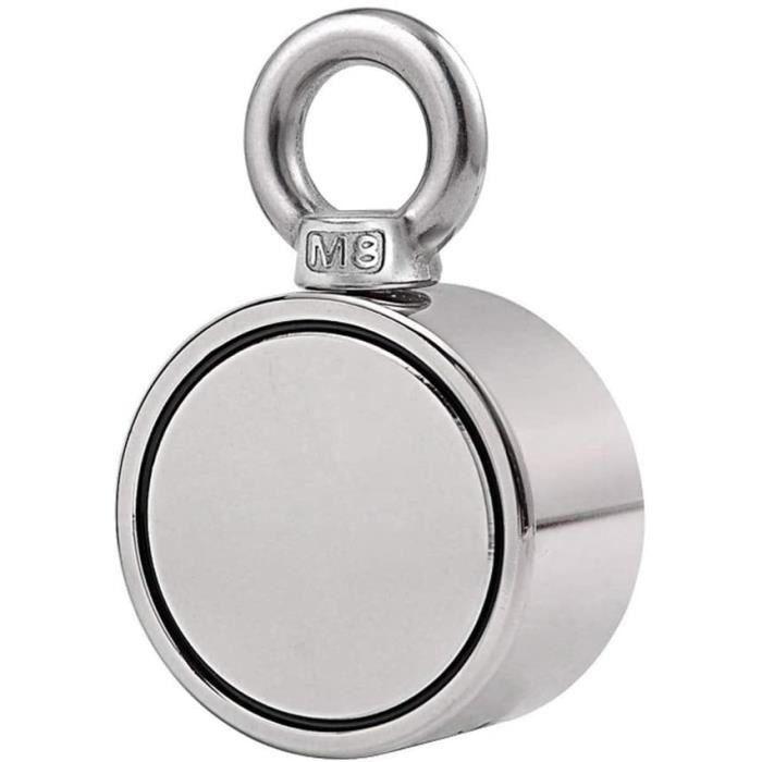 Bestlle Aimant double face pour pêche à la pêche, force de traction ...