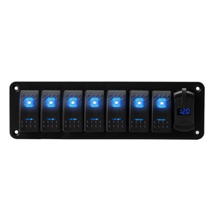 Panneau De Commutation Pour Bateau 2 3 4 5 6 8 Gangs 12v étanche Avec