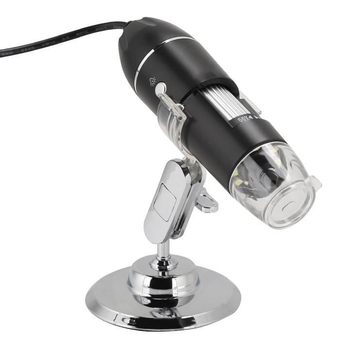 Microscope numérique USB, mini caméra endoscope à grossissement 1600X ...