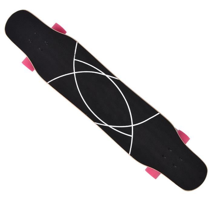 Planche à roulettes à 4 roues, planche à roulettes professionnelle de ...