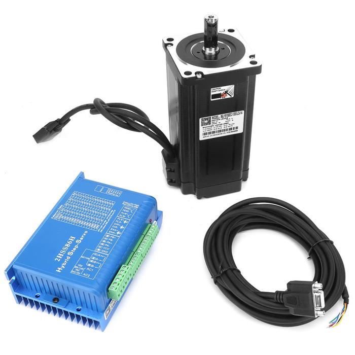 HURRISE servomoteur NEMA34 Kit de pilote de moteur pas à pas hybride NEMA34 12Nm en boucle ...