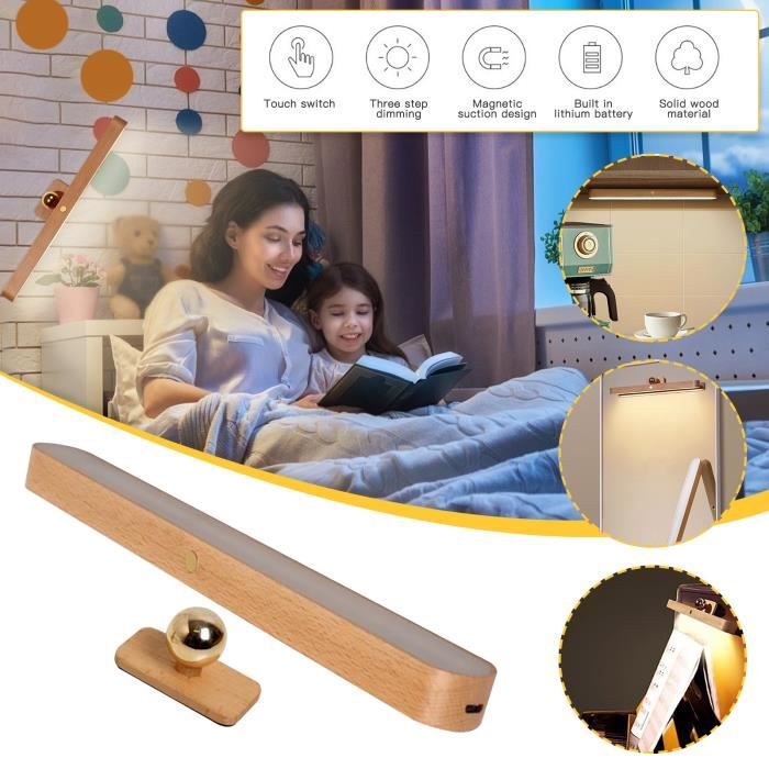 La veilleuse à intensité variable rechargeable à lumière LED magnétique ...