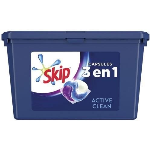 SKIP 15 capsules active clean - Cdiscount Electroménager