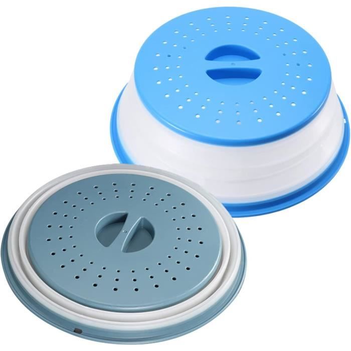 HJFH Cloche Micro Onde sans BPA 3en1 Pliable Micro-Ondes Couvercle ...