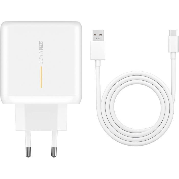 Chargeur Supervooc 65 W Pour Chargeur Rapide Oppo D'Origine Usb C Câble ...