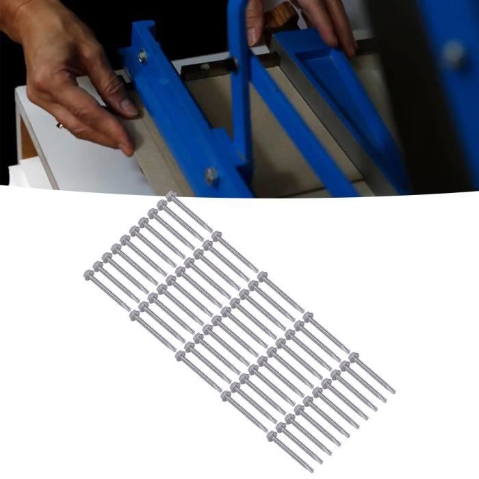 Vis perceuses hexagonales 50 pièces vis autoperceuses filetage complet ...