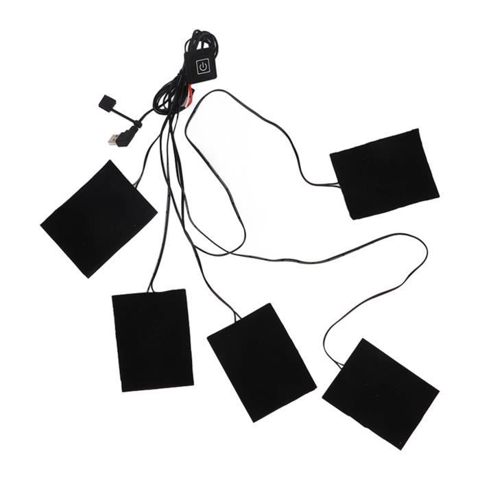 RHO-coussin chauffant USB en fibre de carbone Coussin chauffant en ...