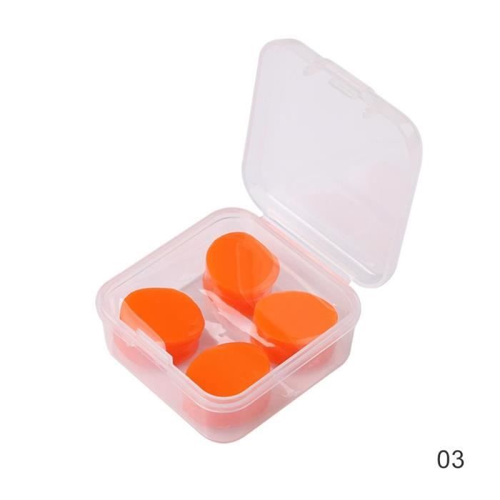 BOUCHONS D'OREILLES,Orange 2 pairs--Bouchons'oreille pour dormir et ...