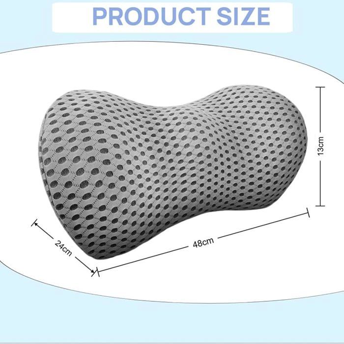 Appui Lombaire Érgonomique pour Fauteuil De Bureau Canapé Coussin ...