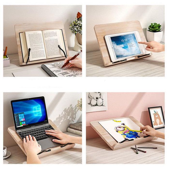Support de lecture en bois massif support de lecture multifonctionnel ...
