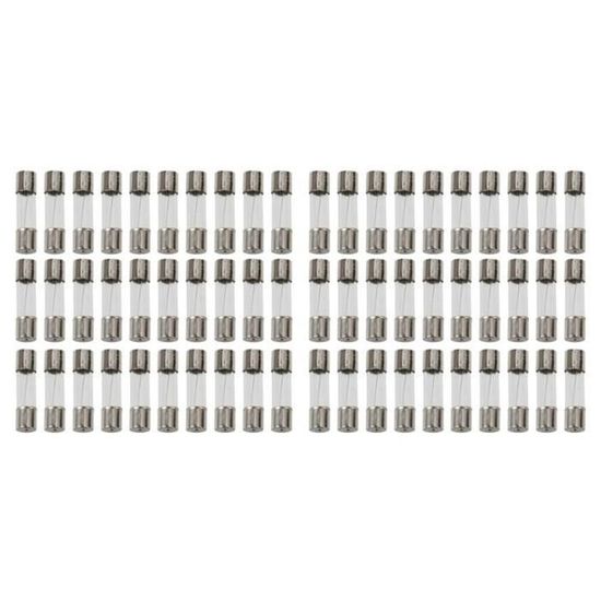 FUSIBLE 60 Pieces Electriques Composants Electriques Tube en Verre Fusible 250V 5A - Cdiscount Auto