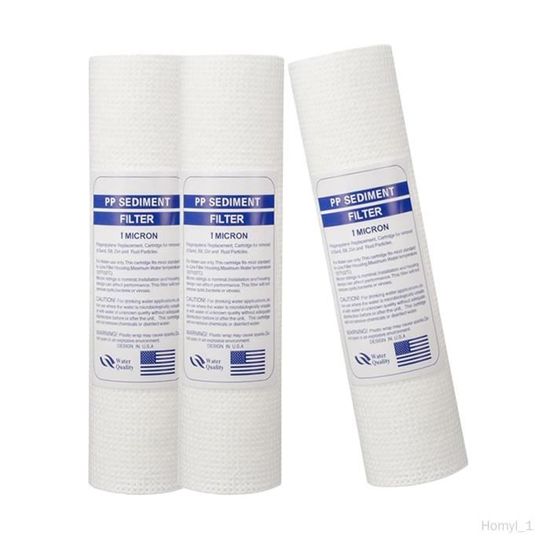 10 inchx 2.5 inch 1/5 PP Polypropylène Sédiments Filtre À Eau Universel Toute La Maison ...