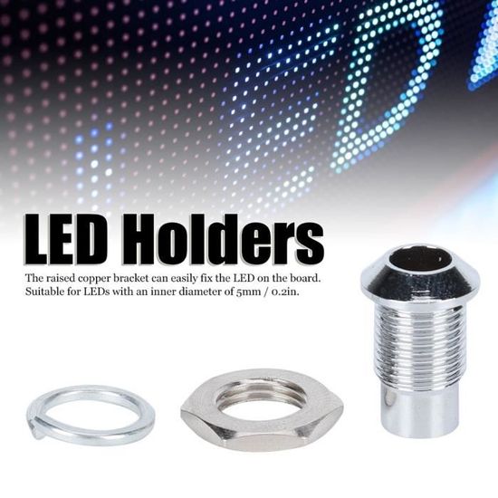 Support De Filetage Led Supports Led, 10 Pièces 5Mm Support De Lampe ...