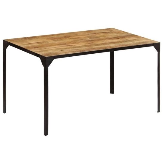 MAG Table de salle à manger 140x80x76 cm Bois de manguier massif ...