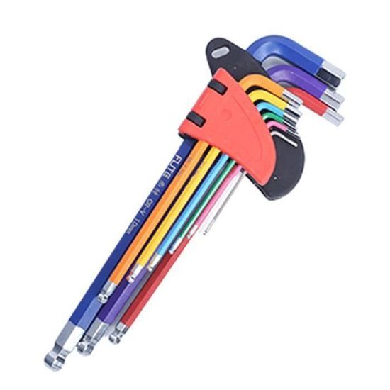 Star-Métrique Ball End Clé Hexagonale 9pc Multicolore Clé T10-T50 15 ...