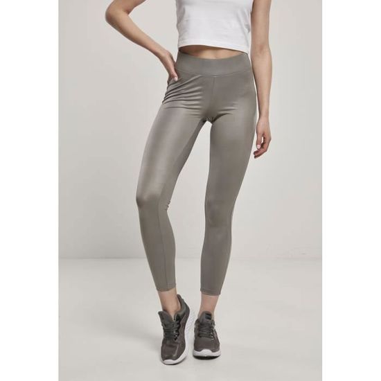 Legging femme Urban Classics imitation cuir (Grandes tailles) - gris ...
