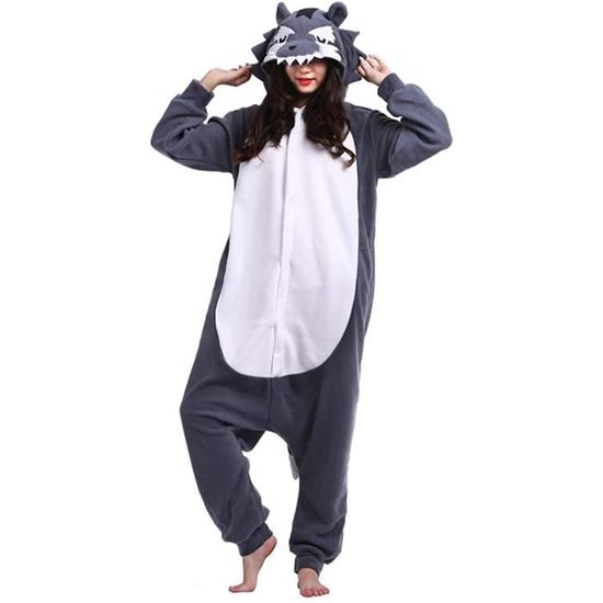 RUMOCOVO® Adulte Unisex Pyjama Combinaison de Nuit Cosplay Costume Noir ...