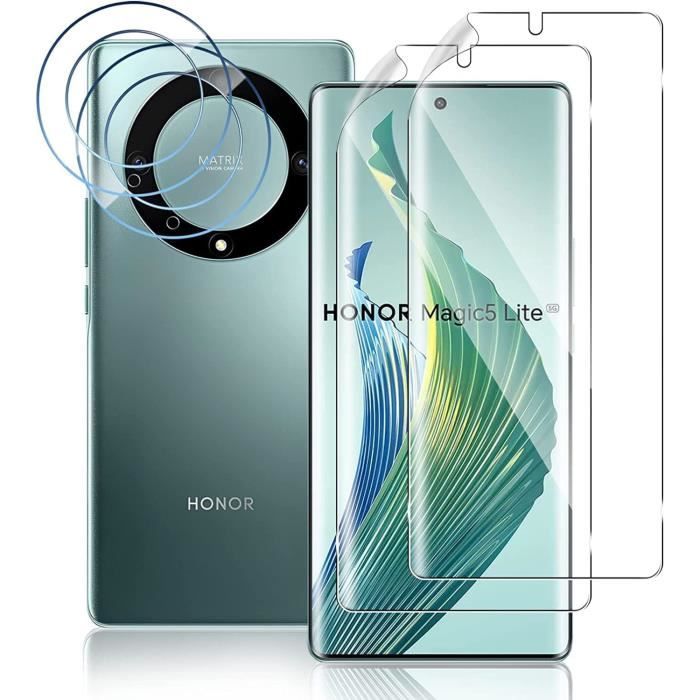 [2+2 Pièces Protection écran pour Honor Magic 5 Lite 5G Protecteurs d ...