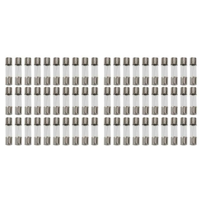 FUSIBLE 60 Pieces Electriques Composants Electriques Tube en Verre Fusible 250V 5A - Cdiscount Auto