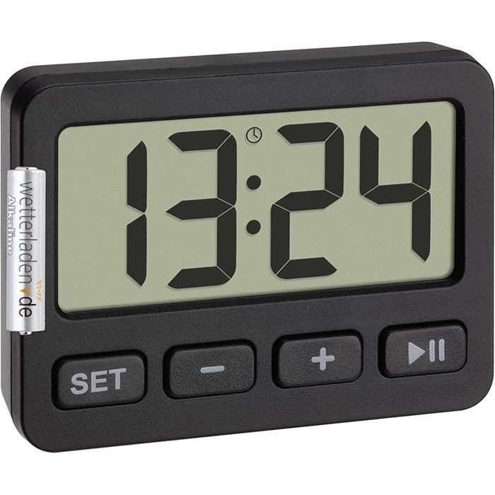 60.2036 Mini Multifunction Digital Clock u2013 Alarm Clock, Stopwatch, Timer u2013 Ideal for ...