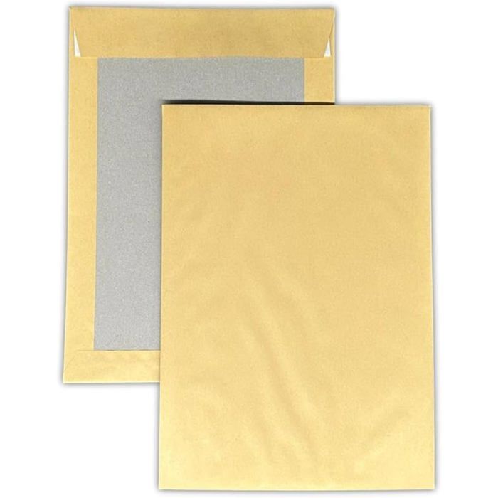 5 enveloppe DOS CARTON RIGIDE A4 MARRON clair C4 229 X 324 poche, pour ...