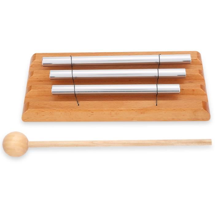 Instrument à percussion - AKOZON - 3 tons - Bois et acier - Jouet d ...