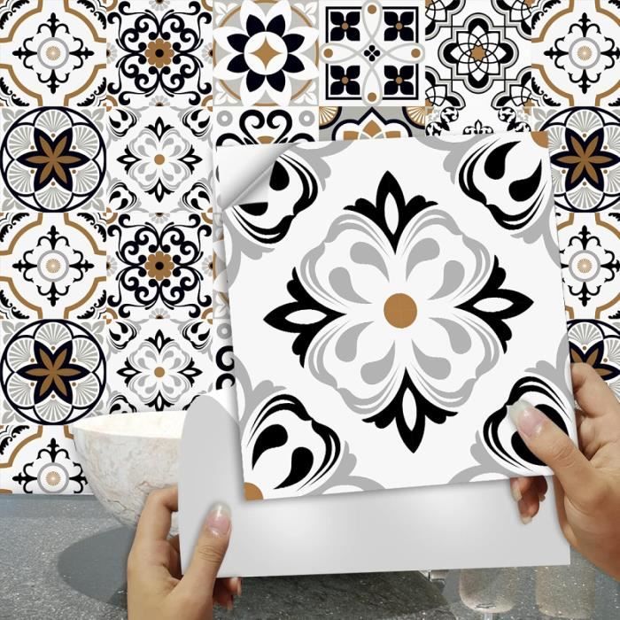 Carrelage Adhésif 10X10 À Motifs Credence Adhesive Pour Cuisine Brique ...