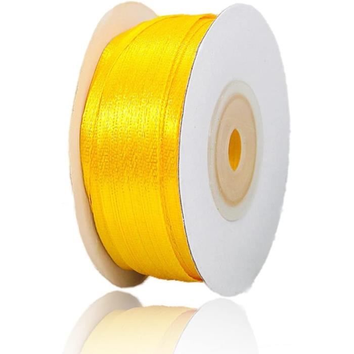 Ruban double face jaune 3mm x 91m pour emballage cadeau et travaux ...